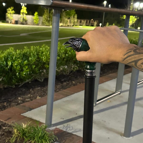 Swan Walking Cane - Custom Walking Cane - Walking Stick With Swan ...