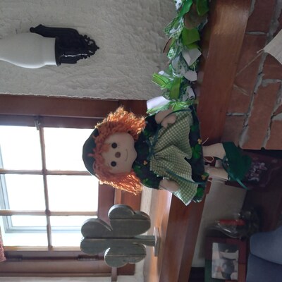 St. Patrick's Day Cloth Doll Celtic Folk Art Handmade Rag Doll Art Doll ...