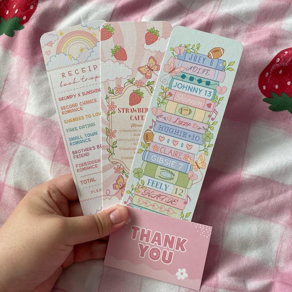 Bakery Bookmark | Bake a Book Boyfriend Recipe Bookmark | Bookish Gift ...