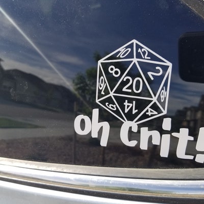 Oh Crit Crit Roll Dungeons and Dragons Polyhedral Dice D20 D&D Dice Sci ...