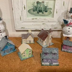 Putz House Kit DIY Make 6 Mini Houses Ships From USA - Etsy