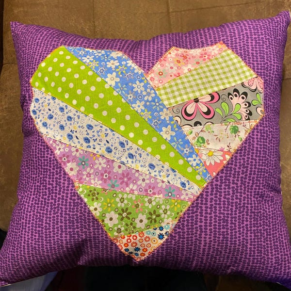 Linked Hearts Paper Piece Quilt Block Pattern Pdf Download 8 And 12 Inch Foundation Piecing Fpp