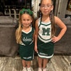 Green & White Cheer Uniform, Customized Cheerleading Uniform, Girls ...