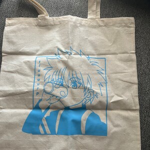 Anime Man Tote Bag Anime Boy Blue Tote Bag Anime Tote Bag Anime Gift ...