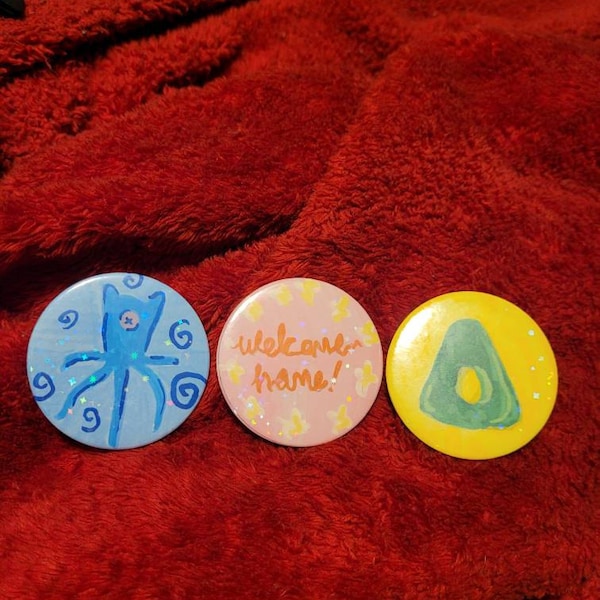 Coraline Inspired Button Pins - Etsy
