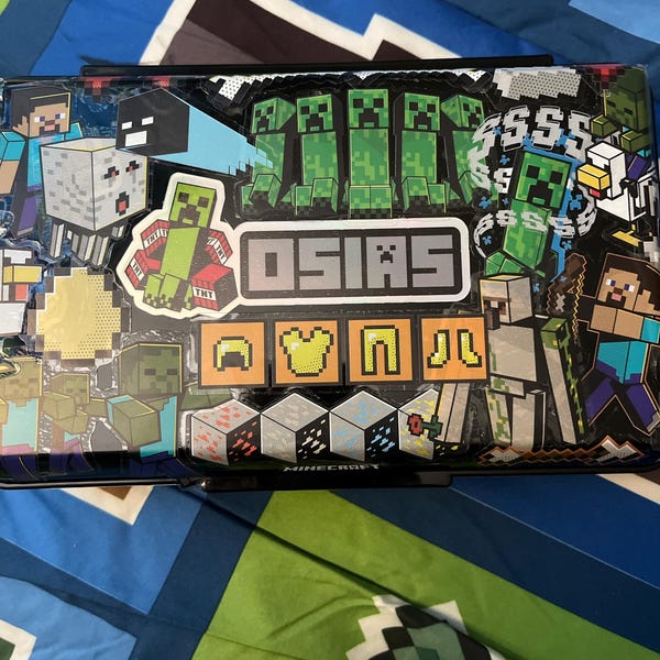 Personalized Name Minecraft Themed Stickers. **waterproof*great for ...