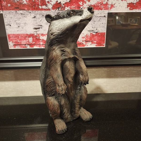Badger Sculpture *wildlife Animal Figurine *outdoor Garden Statues ...