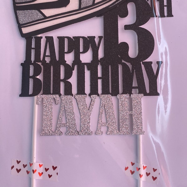 Personalised Trainers Cake Topper - Etsy UK