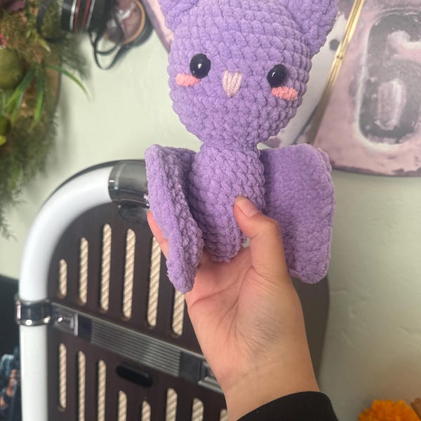 PATTERN: Plush Binx the Bat Pattern - Amigurumi Chunky Bat Pattern ...