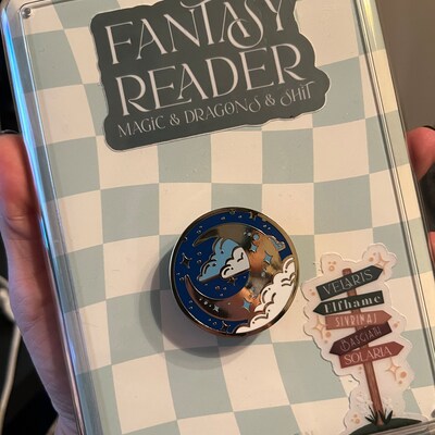 Fantasy Reader Magic and Dragons and Sht Waterproof Book Sticker ...