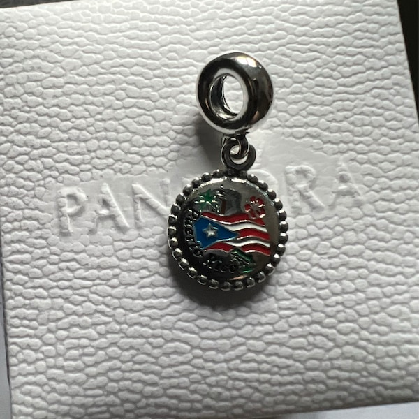 Pandora Special Puerto Rico Country Exclusive Dangle Charm Pendant S925 ...