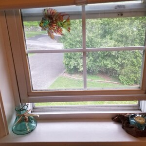 Bunny Stained Glass Window Cling Window Sticker Decal No Adhesive ...