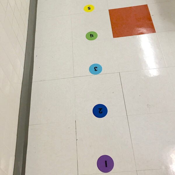 Vinyl Classroom Line up Dots- Multiple Quantities & Colors Available - Etsy