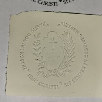 Custom Logo Embossing Stamp, Logo or Emblem Embosser, Wedding Logo ...