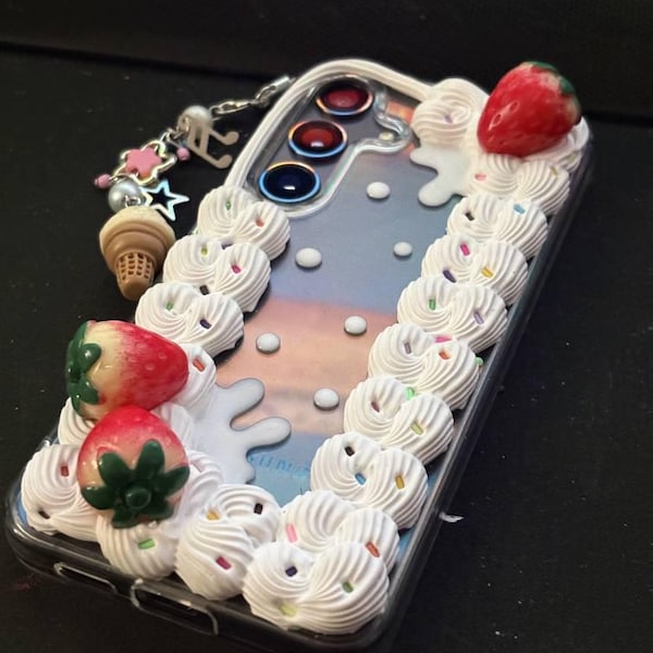 Decoden Phone Case, Strawberry Sprinkles Phone Case, Custom 3D Phone ...