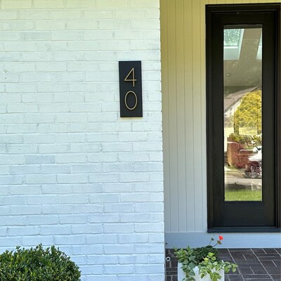 Outdoor Metal House Number Metal House Sign Plaque Metal House Numbers ...