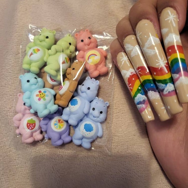 5/10/20 Assorted Cute Large Kawaii Pastel Cartoon Bears Cabochons ...