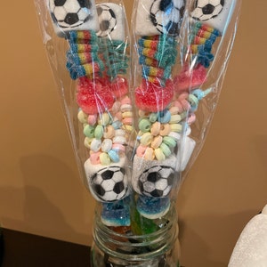 Soccer Sports Birthday Teams Candy Kabobs Party Favors Treat Boxes ...