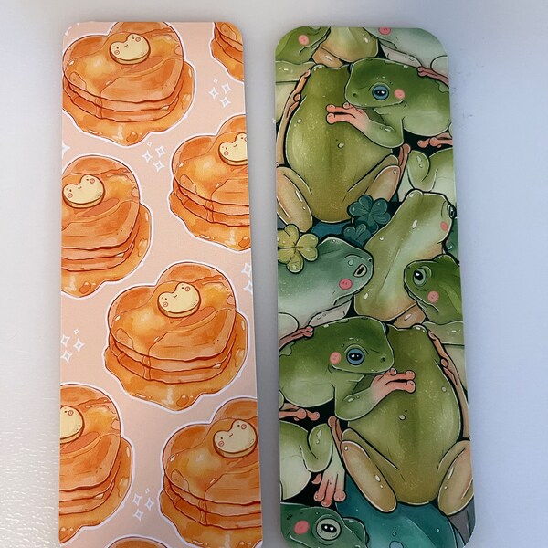 Pancake Frog Bookmark | Sweeter Than Pancakes | Cute Bookmark | Double ...
