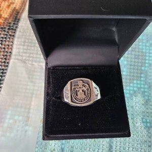 Maclean Scottish Clan Crest Signet Ring, Silver Hallmarked Handmade and ...