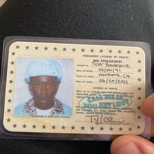 Tyler the Creator Call Me If You Get Lost Id Double Sided Laminated ...
