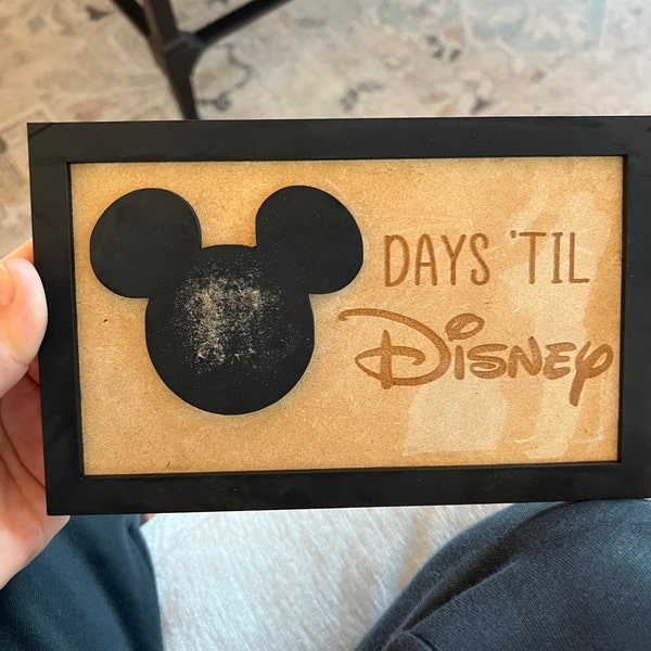 Days ‘til Disney Countdown Sign - Etsy