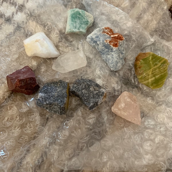 Raw Crystal Chunks - 1" to 2" Assorted Crystals Bulk - Rough Natural ...