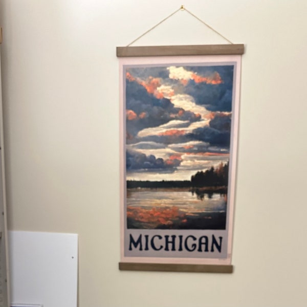 Frame Included 36x20, Yellowstone Grand Prismatic Art Rip-proof ...