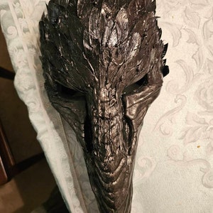 Black Red Gothic Devil Animal Wide Long Horn Head Dress Piece Halloween ...