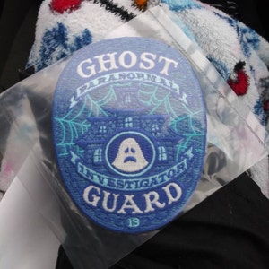 Ghost Guard: Paranormal Investigator Embroidered Patch Glow-in-the-dark ...