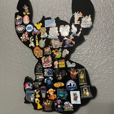 Stitch Disney Pin Display Board. 18 Tall, Can Hold About 45 Pins - Etsy