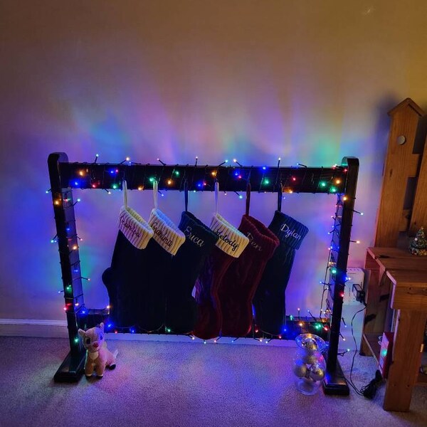 Free Standing Stocking Holder Stand, Custom Christmas Stocking Stand ...