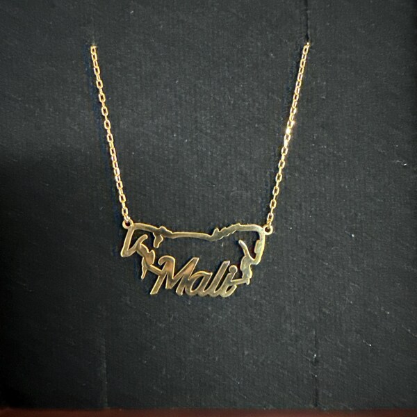 Dog Name Necklace | Personalized Dog Ears Necklace | Custom Pet Jewelry ...