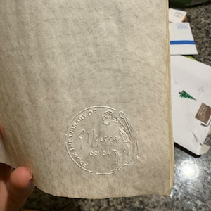 Library Book Embosser Custom Initials Monogram Ex Libris This Book ...