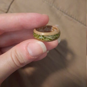 Wood Nature Wedding Rings Engagement Flower Ring Light Women - Etsy