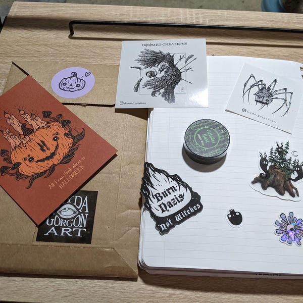 Gothic Notepad Gothic Arch - Stationery Dark Academia Notepad Dark ...