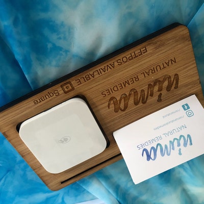 Square Reader Docking Station Holder Business Card Holder Personalised ...
