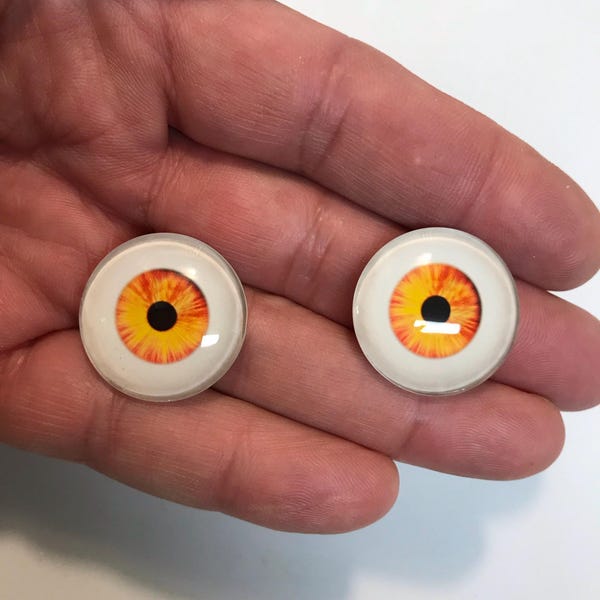 Green Speckled Frog Eyes Realistic Glass Animal Taxidermy Craft Eyeball ...