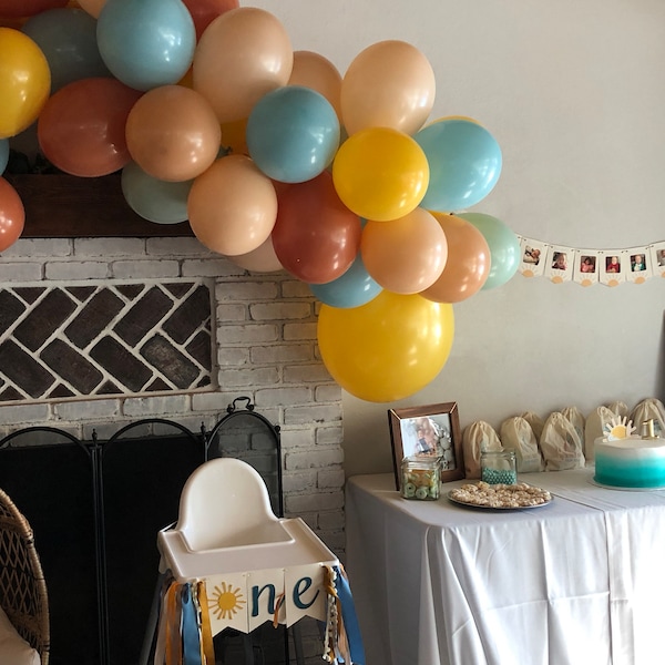 Boy Sunshine Banner, First Trip Around the Sun Theme, Sun High Chair ...