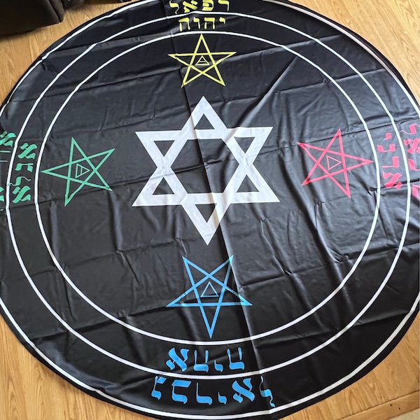 LBRP Elemental Color Ritual Circle Cloth / Lesser Banishing Ritual of ...