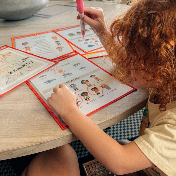 Digital Montessori Morning Menu - Etsy
