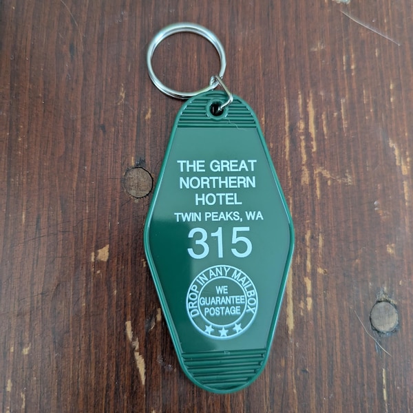 Double R Keychain Twin Peaks - FREE SHIPPING! - Etsy