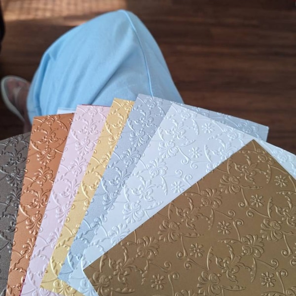 Embossed Snowflake Paper Cards - Components for Handmade Cards - Etsy