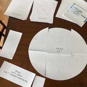 Kids Apron & Chef Hat Sewing Pattern, Easy Level, PDF Sewing Guide ...