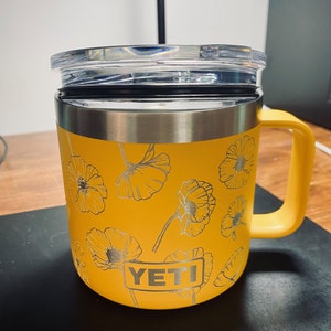 14oz 270 Tulip 2.0 Design Laser Engraved on a Yeti Mug - Etsy