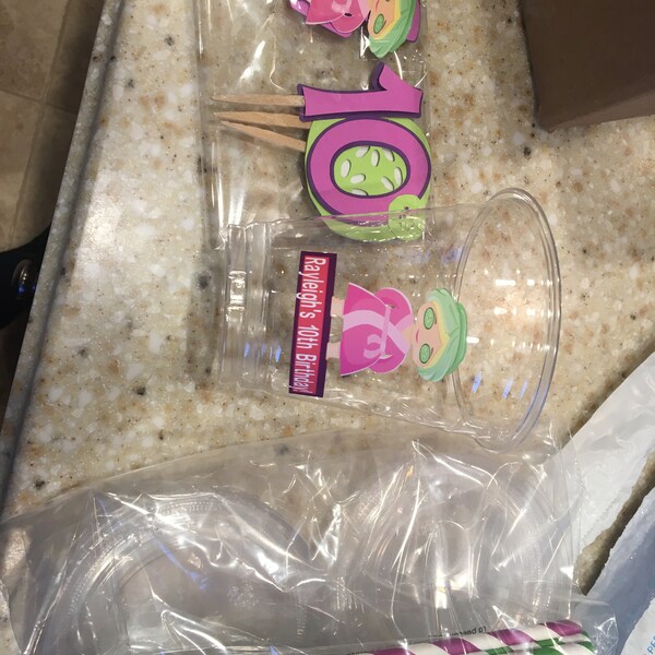 Personalized Spa/slumber Themed Party Cups - Etsy