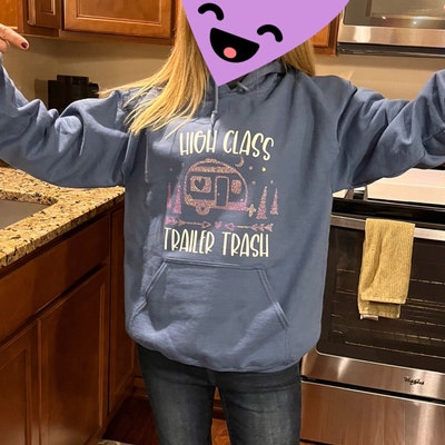 High Class Trailer Trash Svg, Camping Bucket Svg, Camping Svg, Happy ...