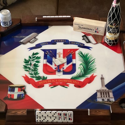 PRE ORDER Made in U.S.A Cuban Handmade BIG Domino Table. All Wood With ...