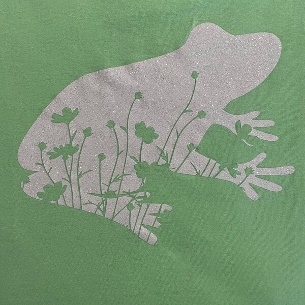 Floral Frog SVG, Frog With Wildflowers Cut File, Tree Frog With Flowers ...