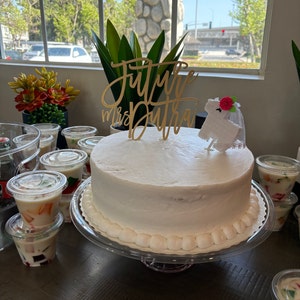 Personalized Cake Topper, Custom Cake Topper, Engraved Clear Acrylic ...